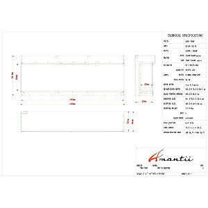 Amantii TRV-75-BESPOKE Tru View Bespoke - 75" Indoor/Outdoor 3 Sided Electric Fireplace, WiFi, Bluetooth, Speaker, and a Selection of Media Options