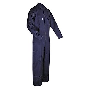 MAGID Flame Resistant Coveralls, 100% Cotton, 1 Pairs, Size 2XL, CCN70DH Navy