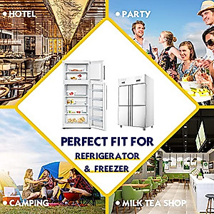 BIEAMA 6 Pack Food Pans with Lids, 1/6 Size 4'' Deep, Polycarbonate, Clear