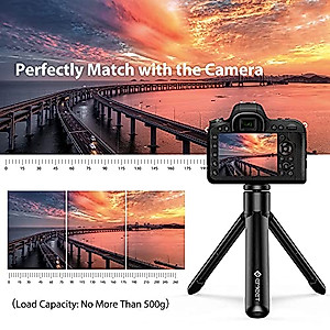 Webcam Tripod, EMEET Professional Webcam Mini Tripod, Portable & Lightweight, Adjustable Height from 5.7-12.2 in, Stable Use, Universal Compatible for Most Webcams/Phones/GoPros/Mirrorless Cameras