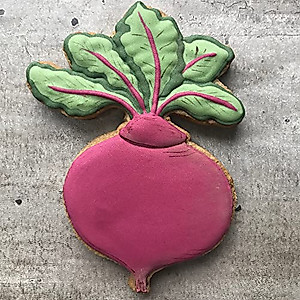 KENIAO Vegetable Radish Cookie Cutter, 4.8", Stainless Steel