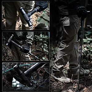 Trekking Poles Alpenstocks Walking Poles Multi Function Aluminum Alloy Hiking Sticks for Climbing Camping Backpacking Outdoor