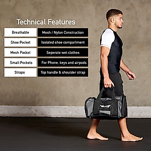 Elite Sports Boxing Gym Duffle Bag for MMA, BJJ, Jiu Jitsu gear,Duffel Athletic Gym Boxing Bag