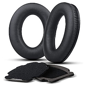 Replacement Ear Pads for Bose Aviation A20, Earpads Cushions Compatible with Bose Aviation Headset X A10 A20, Durable Leather Slow Rebound Memory Foam (Black)