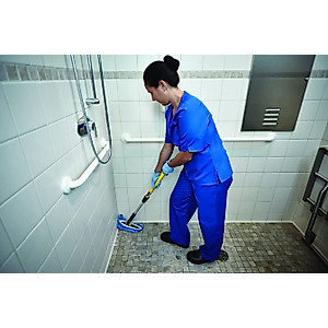 Rubbermaid Commercial HYGEN Quick-Connect Flexible Microfiber Mop Cover-Dust and Dirt, 8-inch, Green, Wet/Drop Mop Frame for Floor Cleaning on Title/Hardwood/Laminate Floors