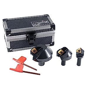 Accusize Industrial Tools 1/4'', 1/2'' and 1-1/4'' 90 Degree Indexable Carbide Countersinks, 0046-0990