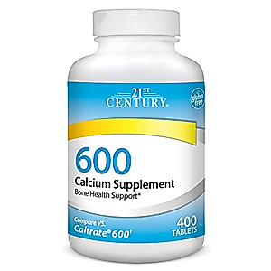 21st Century Calcium Supplement, 600 mg, Tablet, 400 Count
