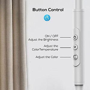 SUNTHIN Smart Floor Lamp, WiFi Standing Lamp Compatible with Alexa & Google Home, 24W RGBW LED Dimmable Torchiere Lamp for Bedroom, Living Room, Office, Reading Room