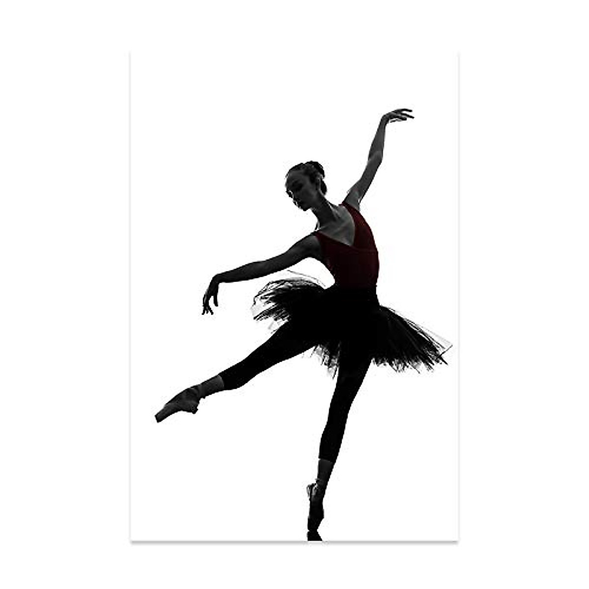 TY-pic2020 Ballet Girl Painting Posters Canvas Painting Yoga Room Ballet Dancers Wall Art Pictures Girls Room Women Bedroom Decor Colour：Black and White Set of 3（11.8"X15.75"）【No Frame】