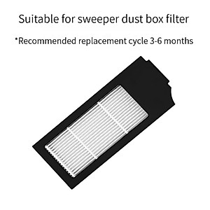Szxtdzsw Compatible with Ecovacs Deebot X1 Omni,X1 TURBO,X1 Plus Robotic Vacuum Cleaners Replacement Part Kit-1 main brush, 5 dust bags, 4 mop cloth pads, 2 HEPA filters, 6 side brushes