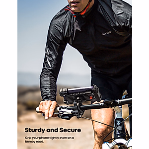 Lamicall Bike Phone Holder, Motorcycle Phone Mount - Motorcycle Handlebar Cell Phone Clamp, Scooter Phone Clip for iPhone 15 Pro Max/Plus, 14 Pro Max, S9, S10 and More 4.7" to 6.8" Smartphones