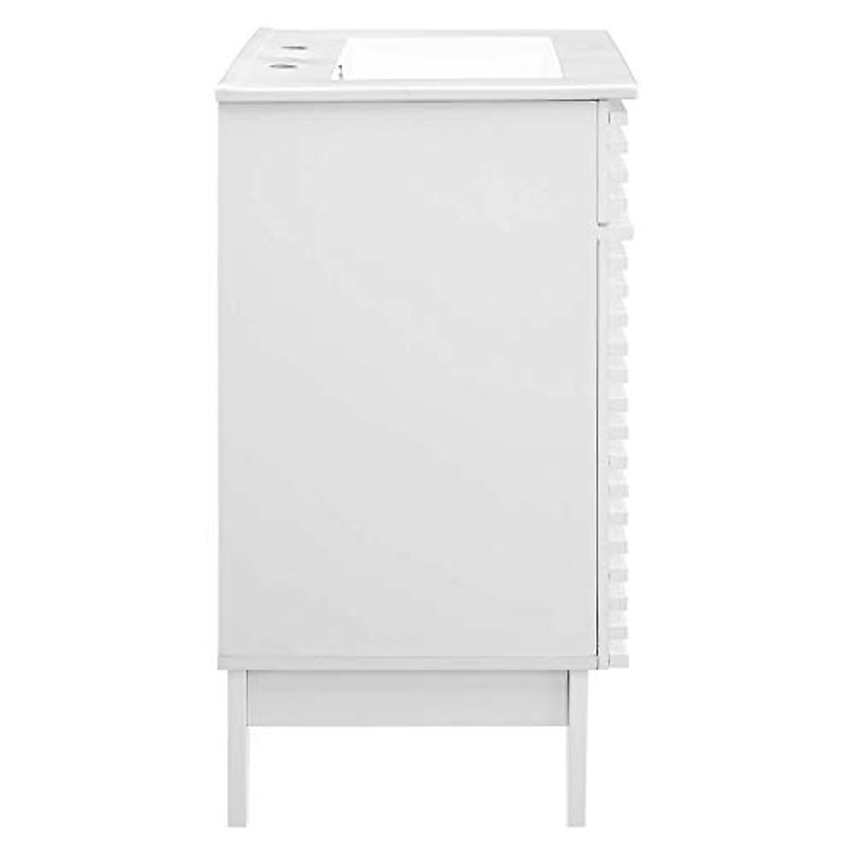 Modway Render Vanity with Sink-Floor, 24 Inch, White White