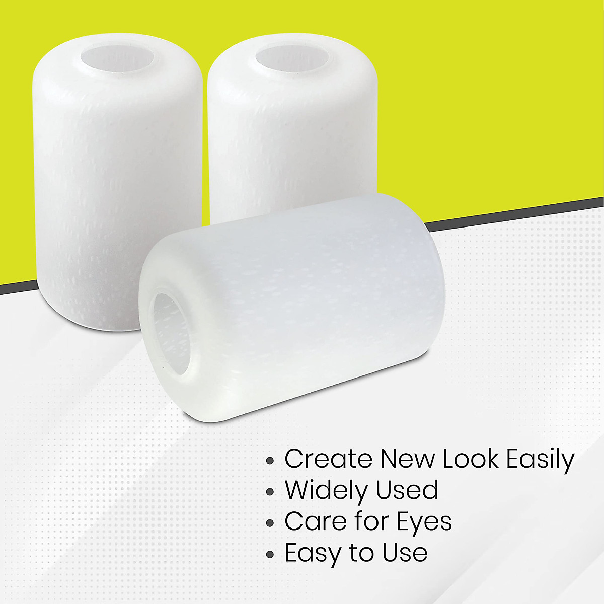 Bubble glass lamp Shade, 3 Packs seeded glass shade replacement Frosted white cylinder for pendant light fixture table lamps chandelier 1" 5/8 fitter