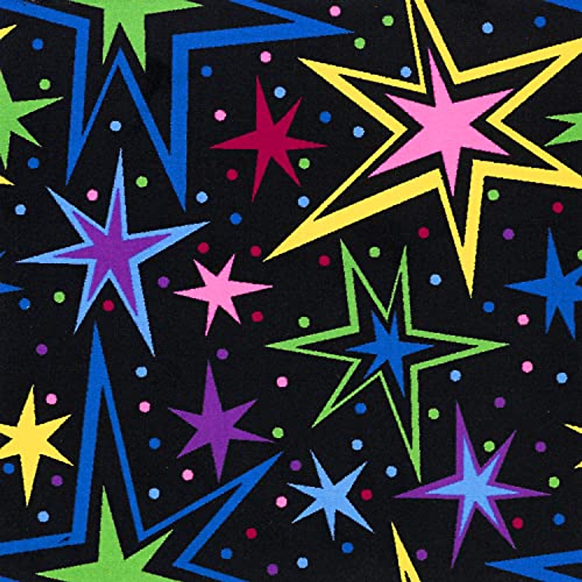 Joy Carpets Fluorescent Kapow 4' x 6' Area Rug