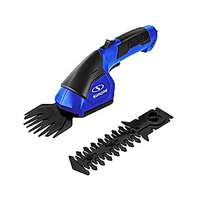 Sun Joe HJ604C-SJB-P2 2-in-1 Cordless Grass Shear + Hedger, 7.2 V (Blue)