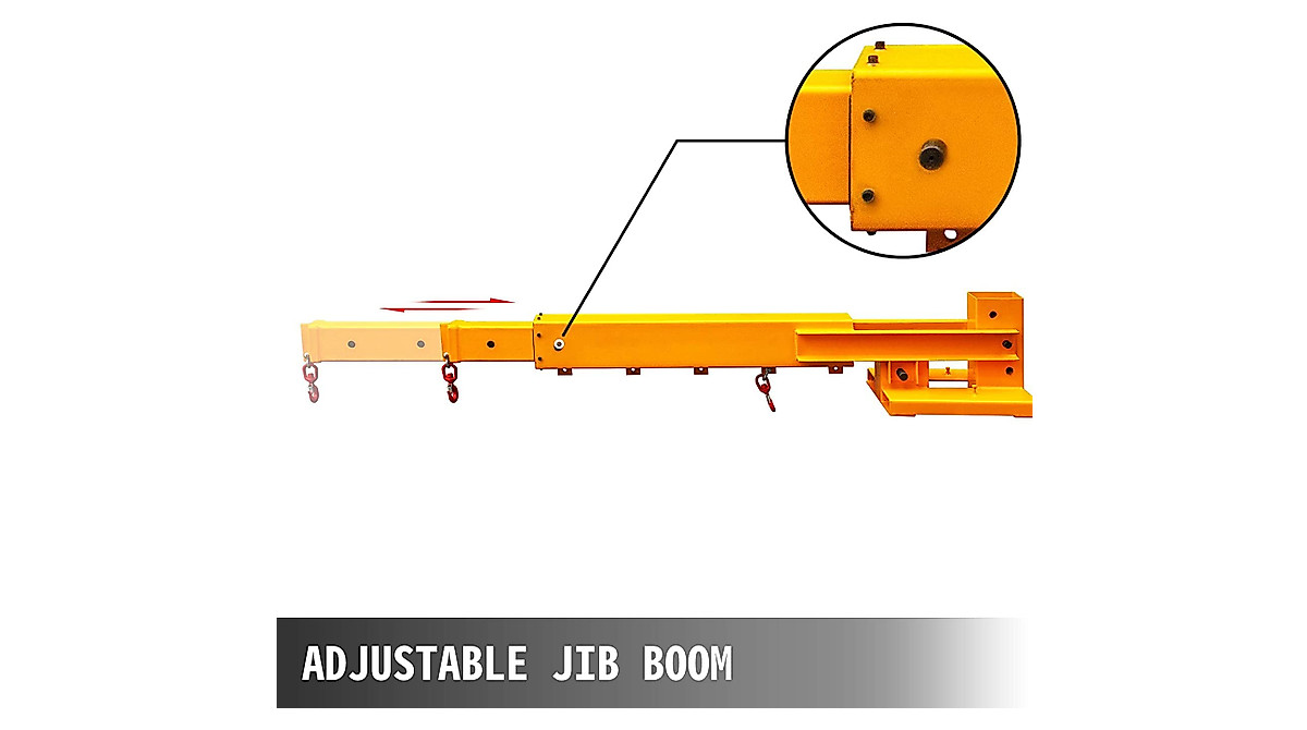 VEVOR Forklift Jib Boom Crane - Heavy-Duty 6000lbs Capacity