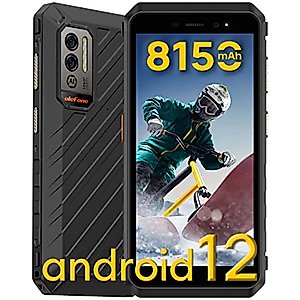 Ulefone Power Armor X11 Pro Rugged Smartphones Unlocked, IP69K Waterproof Phone, 8150mAh Battery, Android 12, 8-Core 8GB+64GB, 16MP AI Camera, 5.45'' HD+, 3-Card Slots, Dual 4G, GPS, NFC