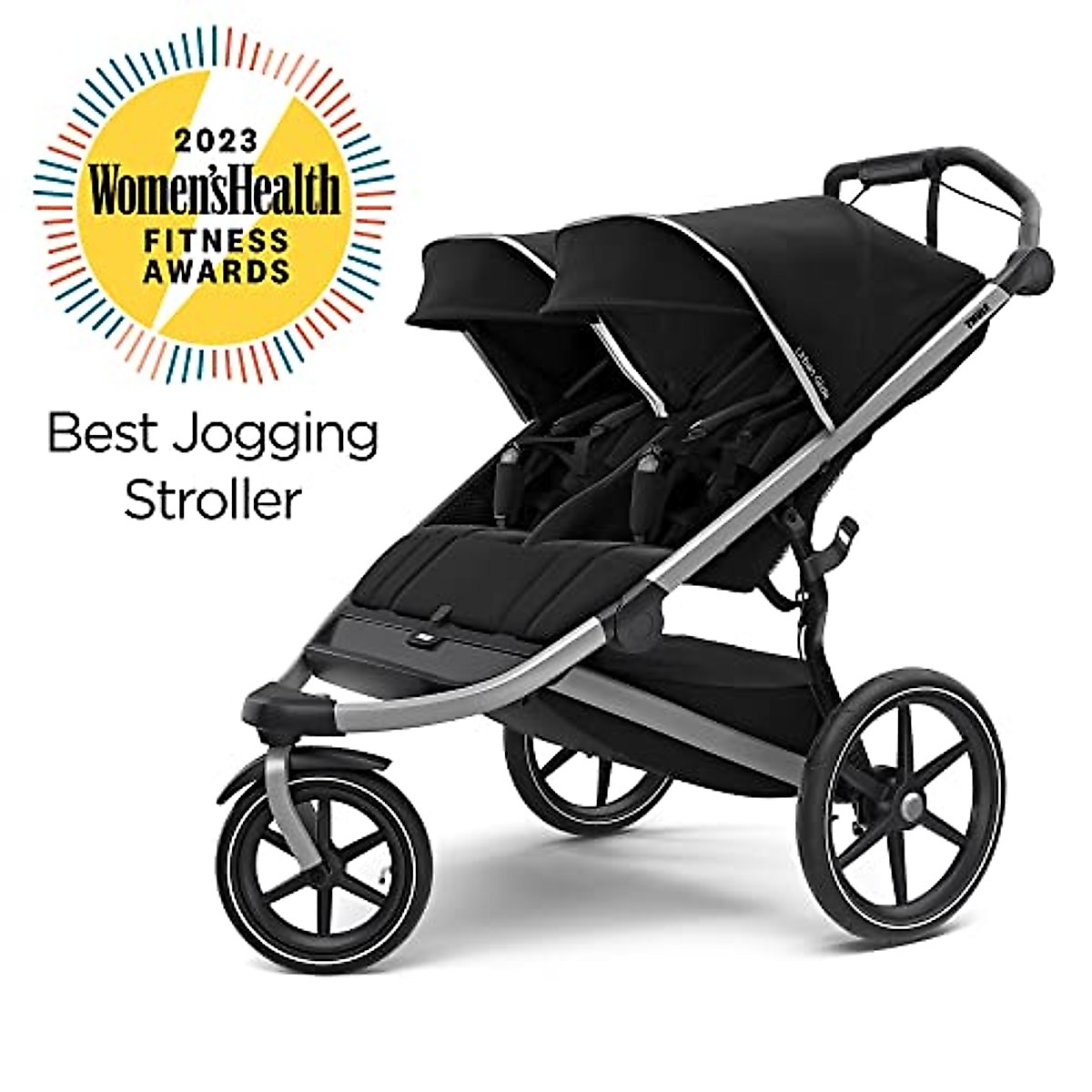 Thule Urban Glide 2 Jogging Stroller - Double Baby Stroller Perfect for Daily Strolling and Jogging - Features 5-Point Harness, Lightweight and Compact, Durable and Versatile Design for All Terrains