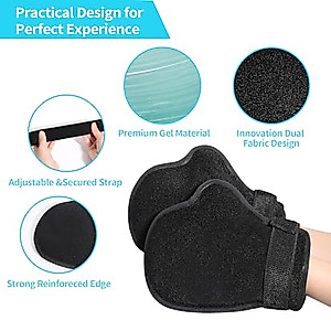 PRFCTLIFE Hand Ice Pack Gloves for Arthritis, Ice Pack for Hand and Wrist, 2 Pack Ice Gloves for Arthritis Hands, Chemotherapy, Neuropathy, Hand and Finger Pain. Black
