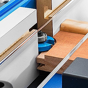 Rockler Rail Coping Sled for Router Table – Round Handle Router Sled for Firm Grip – Toggle Clamp Features Easy, Tool-Free Adjustments - Maximum Workpiece Dimension (5” Wide x 1-1/4”) - Router Jigs