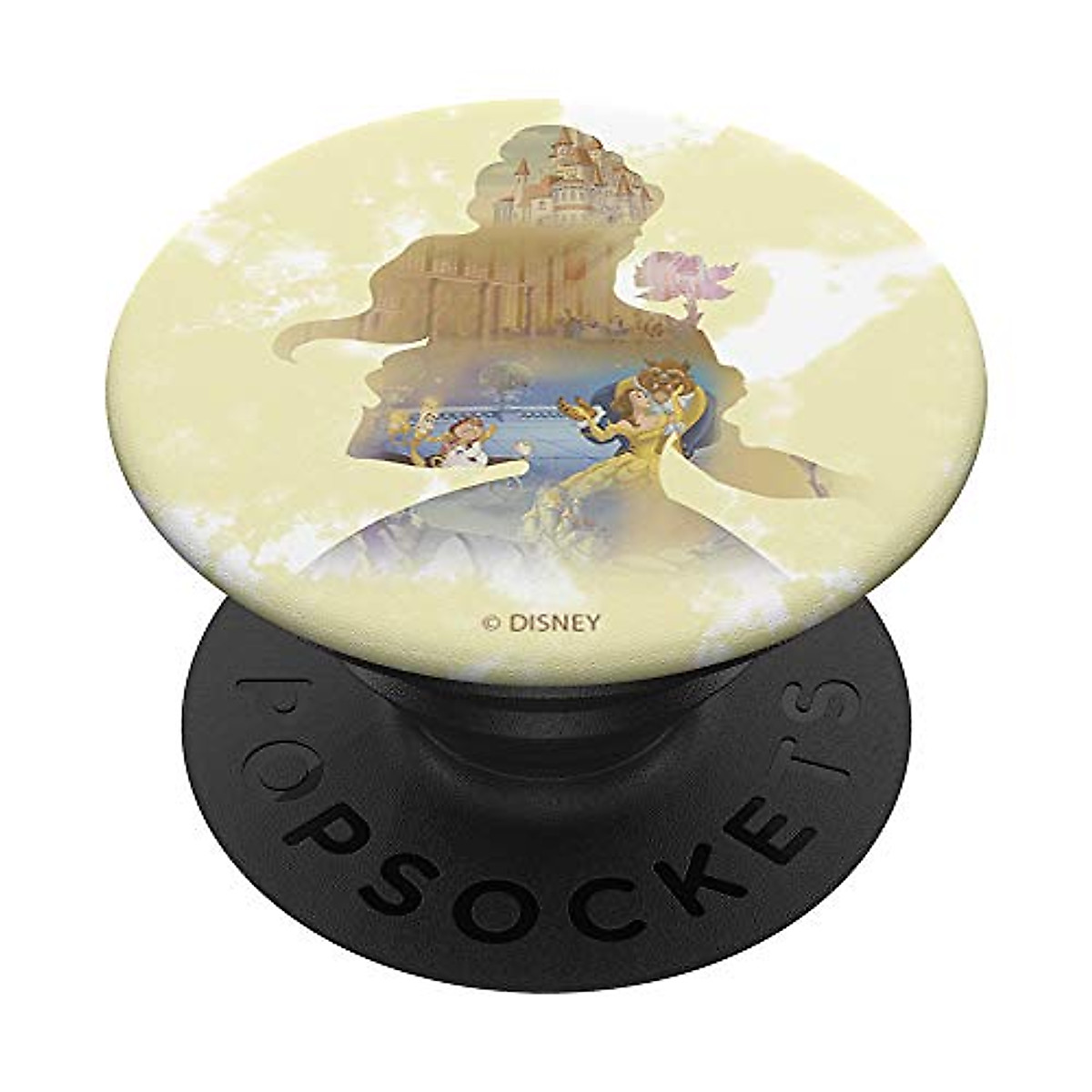 Disney Beauty And The Beast Belle Silhouette Fill PopSockets PopGrip: Swappable Grip for Phones & Tablets