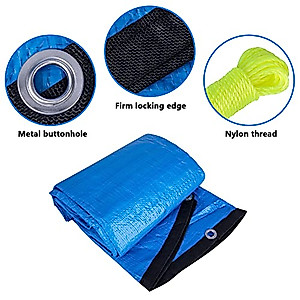 DECOHS 15ft Dust Pool Cover Protector-Solar Cover for Round Frame Pools-Pool Cover for Round Inflatable-Pool Cover Protector Heat Retaining Blanket (15FT)