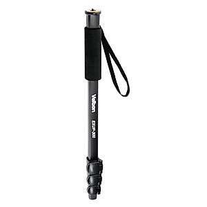 Velbon EXUP-300 Monopod 409300 4-Stage Lever Lock Leg Diameter 0.8 inch (20 mm) Small, Head Sold Separately, Base Diameter 1.1 inches (28 mm), Aluminum Legs