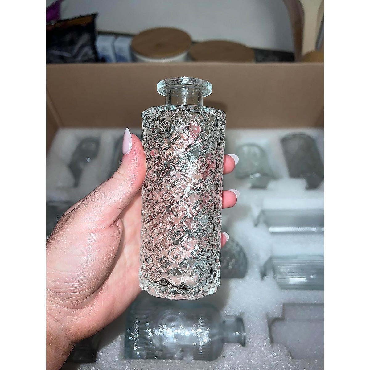 BIGIVACA Set of 30 Clear Bud Vases for Wedding Centerpieces and Table Decor