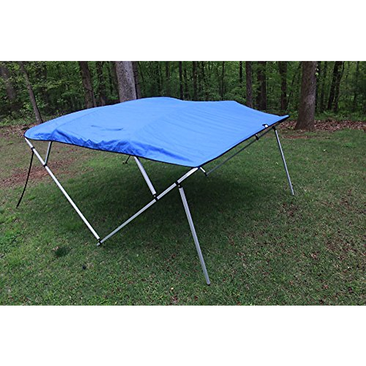 Vortex Royal Blue Square Tube Frame 4 Bow Pontoon/Deck Boat Bimini TOP 8' Long, 97-103" Wide 1 to 4 Business Day DELIVERY