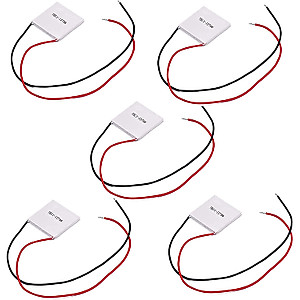 Teyleten Robot TEC1-12706 Heatsink Thermoelectric Cooler Cooling Peltier Plate Module 12V 6A 30W 40x40MM (5PCS)
