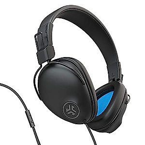 JLab Studio Pro Over-Ear Headphones | Wired Headphones | Tangle Free Cord | Ultra-Plush Faux Leather with Cloud Foam Cushions | 40mm Neodymium Drivers with C3 Sound | Black