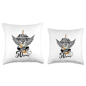 50th Wedding Anniversary Gifts Husband Wife 50th Wedding Anniversary Husband Wife Marriage Relationship Throw Pillow, 18x18, Multicolor