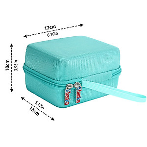 khanka Hard Travel Case Replacement for Phomemo M04S Portable Thermal Printer, Bluetooth Label Printer, Case Only (Teal)