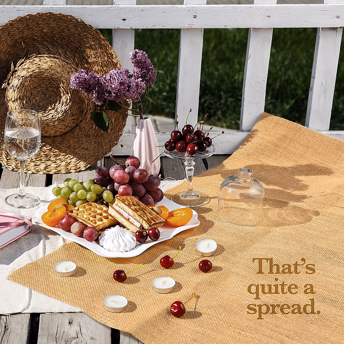 Burloptuous 40" x30 Feet Gardening Burlap Roll - Multipurpose Natural Burlap Fabric, High Density Jute Fiber Material for Decorations, Center Pieces for Home, Rustic Party Décor