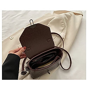 Purses and Handbags for Women Hobo Bags Women Tote Bags Leather Crossbody Shoulder Bags (Dark Brown)