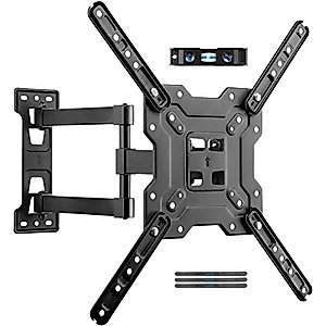 Suptek TV Wall Mount Swivel and Tilt Full Motion for Most 23 to 55 inch TV Mount up to 55lbs max VESA 400x400mm (A1+)