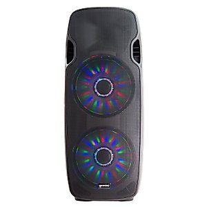 Gemini AS Series Professional Audio Dual 15-inch Portable Active PA Loudspeakers with Bluetooth Compatibility, Mic & Line XLR, 1/4", 1/8", RCA inputs