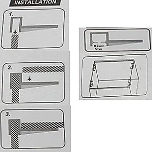 20 Pieces Aquarium Lid Clips 5mm for Rimless Aquarium Acrylic Fish Tank Glass Cover Clip Support Holder