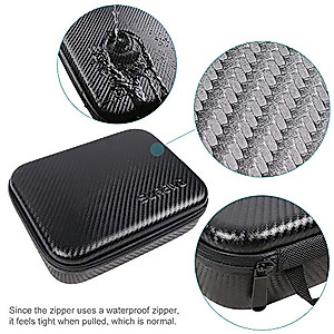 SUREWO Surface-Waterproof Carrying Case Compatible with GoPro Hero 11/10/9/8/7/(2018)/6/5 Black,DJI Osmo Action ,AKASO/Campark/YI Action Camera and More (Medium)