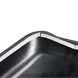 Toworldit Alcantara + ABS Central Control Armrest Box Cover Trim Sticker Compatible with BMW F31 F30 F36 F32 F34 3GT 3 4 Series 2013-2019 (Black Gray)