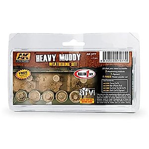 Heavy Muddy Enamel Paint Set (78, 79, 80, 81) AK Interactive