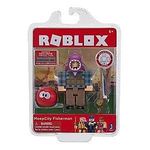 Roblox Action Collection - MeepCity Fisherman Figure Pack [Includes Exclusive Virtual Item]
