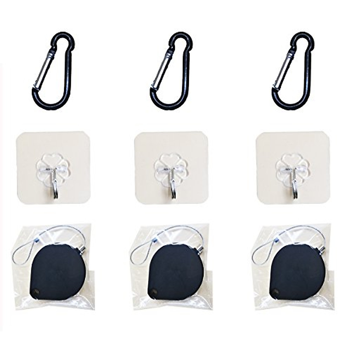 (6 Pack) Orzero VR Cable Management Compatible for Quest 2, Quest, Rift S, Valve Index, HTC Vive, Sony Playstation or Other Wired VR Games Retractable with Lanyards and Adhesive Hooks