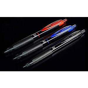 Uni-Ball Signo 307 - Fine Retractable Rollerball Pen - 6 Pack - Black - UMN-307