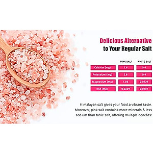 OSR Chef Himalayan Pink Salt | Coarse 5 lbs Bag (Pack of 1) | Hand Extracted at the foothill of Himalayan Range | Earthy Flavor | Nutrient and Mineral Dense | For Grinders and Salt Mills