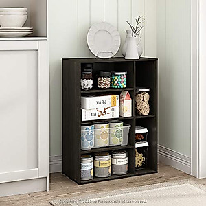 Furinno Andrey 4-Tier Multipurpose Storage Shelf, Espresso