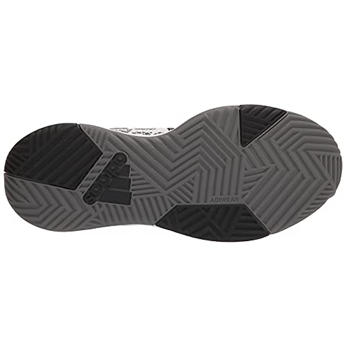 adidas Men's Own The Game 2.0 Basketball Shoe, White/Black/Grey, 10