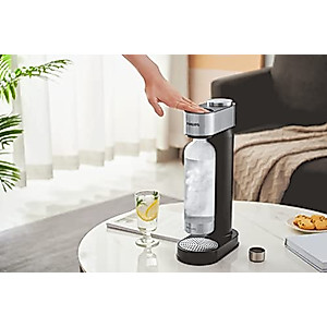 Philips Water ADD4902BK/10 GoZero Sparkling Water Maker, Plastic, 1 Liter, Black