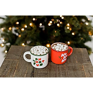 Pearhead Ho Ho Ho Christmas Camper Mug, Holiday Coffee Cup, Christmas Home Décor, Holiday Gifts, Seasonal Coffee Mug, Stocking Stuffer Gift Ideas, Microwave And Dishwasher Safe