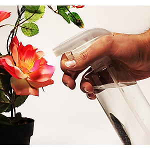 VViViD Empty Plastic Spray Clear Bottles BPA-Free Food-Safe (3 Pack (16oz))